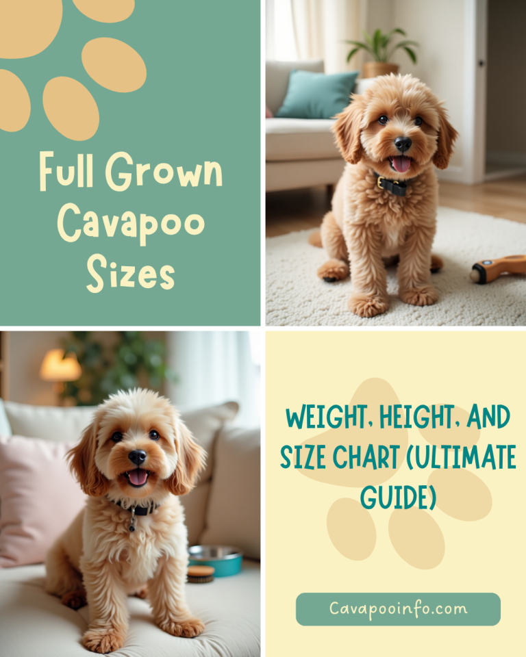 Full Grown Cavapoo Sizes: Weight, Height & Size Chart